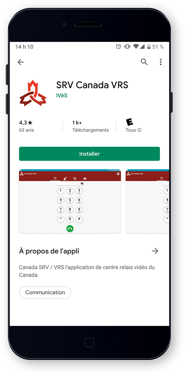 S’inscrire - SRV Canada VRS