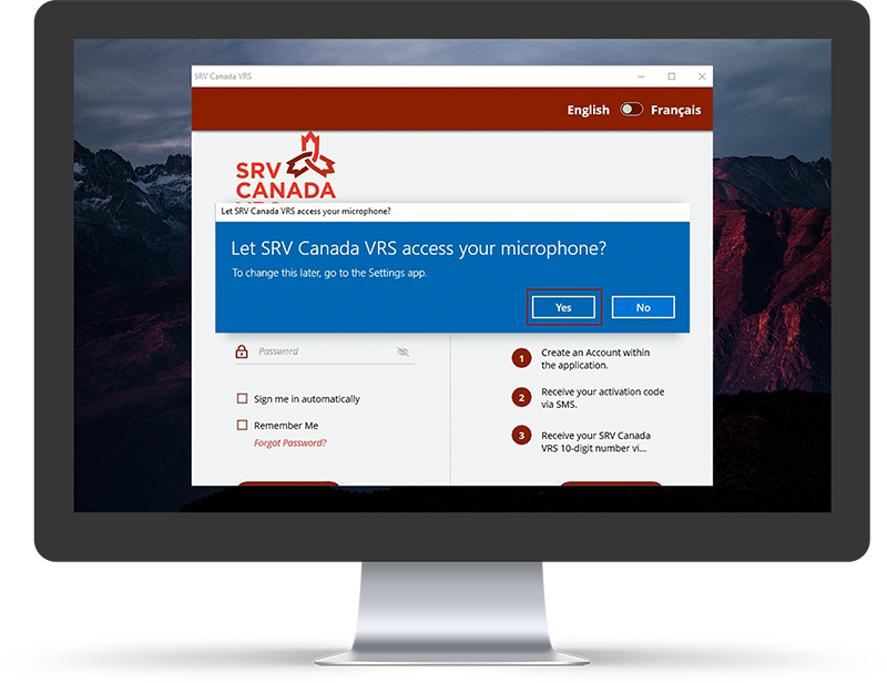 Install App - SRV Canada VRS